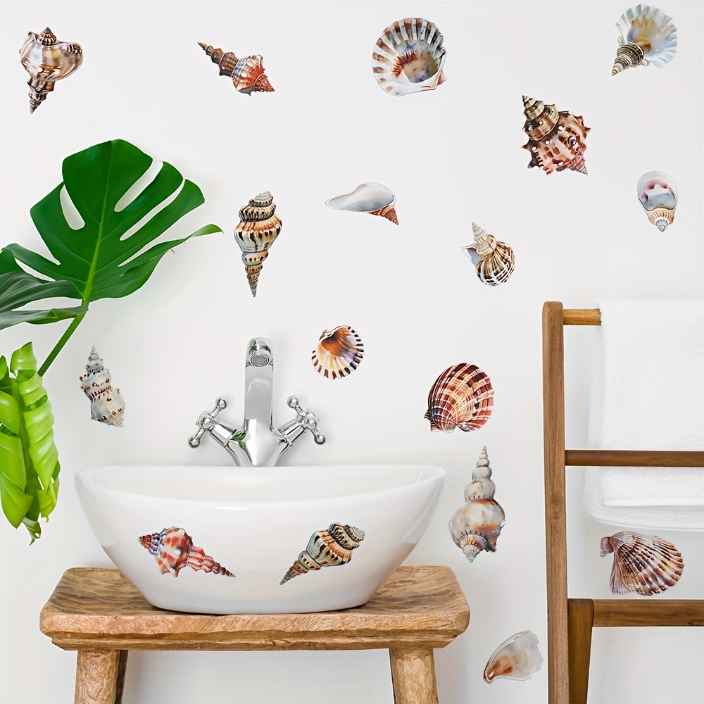 Seashell Wall Decals Polyvinyl Chloride Self adhesive - Temu