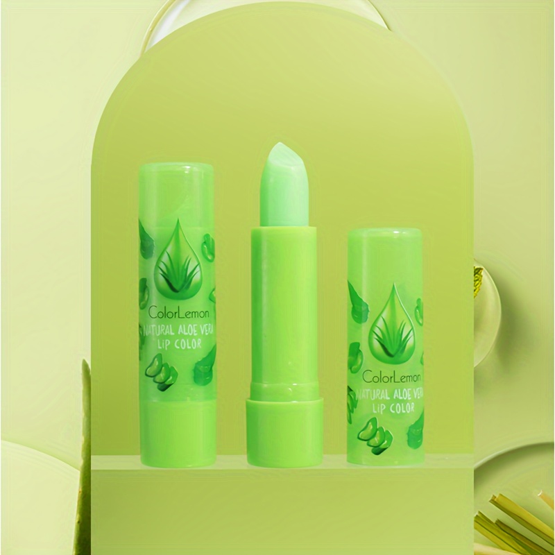 4 Piece Fruit Inspired Color Changing Lip Balm Set Hydrating Matte ...