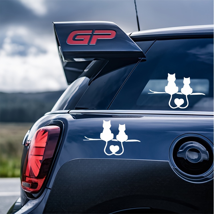Vinilne mačke nalepnice za automobile Simpatičan crtać dva - Temu