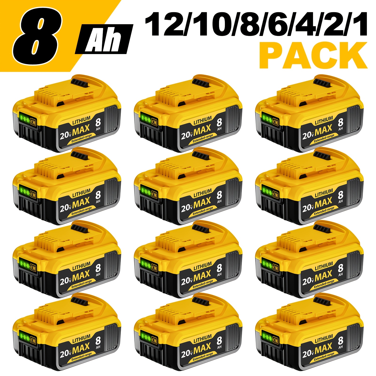 batteries for power tools sold on Temu United States