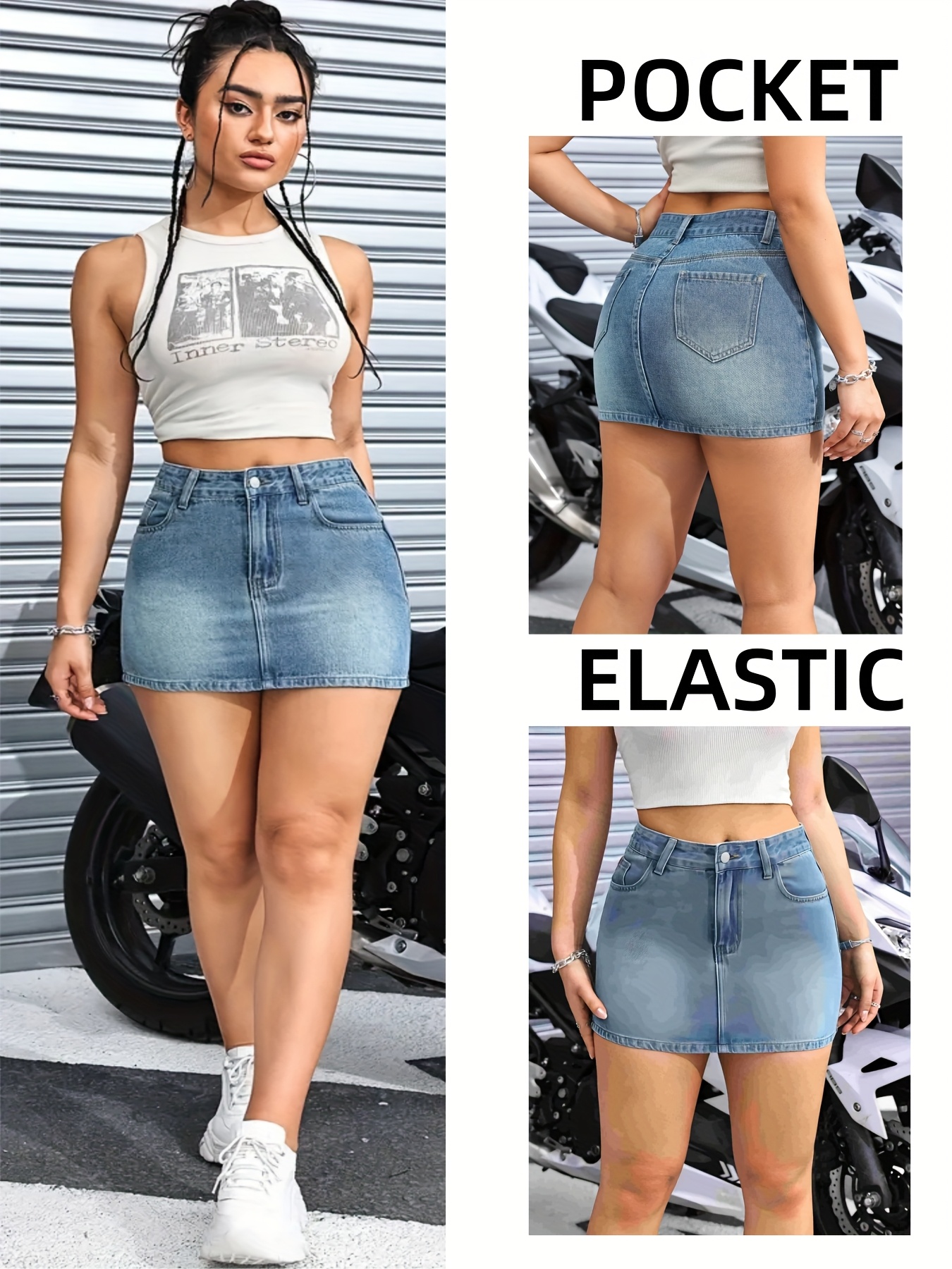Women's Denim Skirts - Temu South Africa