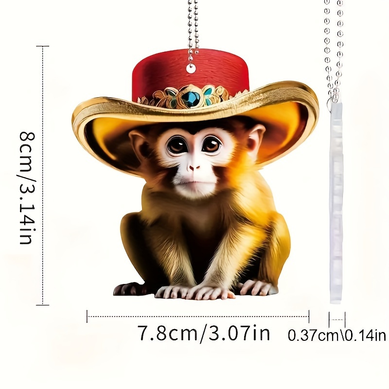 2d acrylic monkey memorial pendant car - Temu Ireland