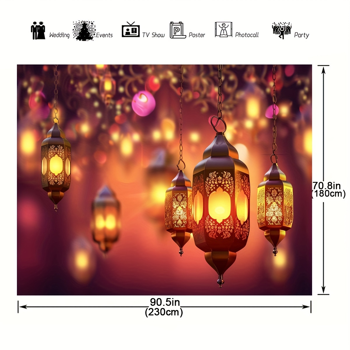 eid al backdrop decorations photo shoot islamic mosque - Temu