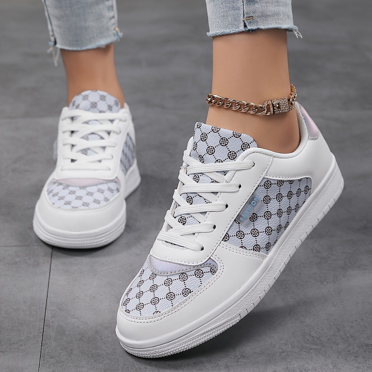 Trendy Color Block Sneakers Casual Lightweight Outdoor Board - Temu ...