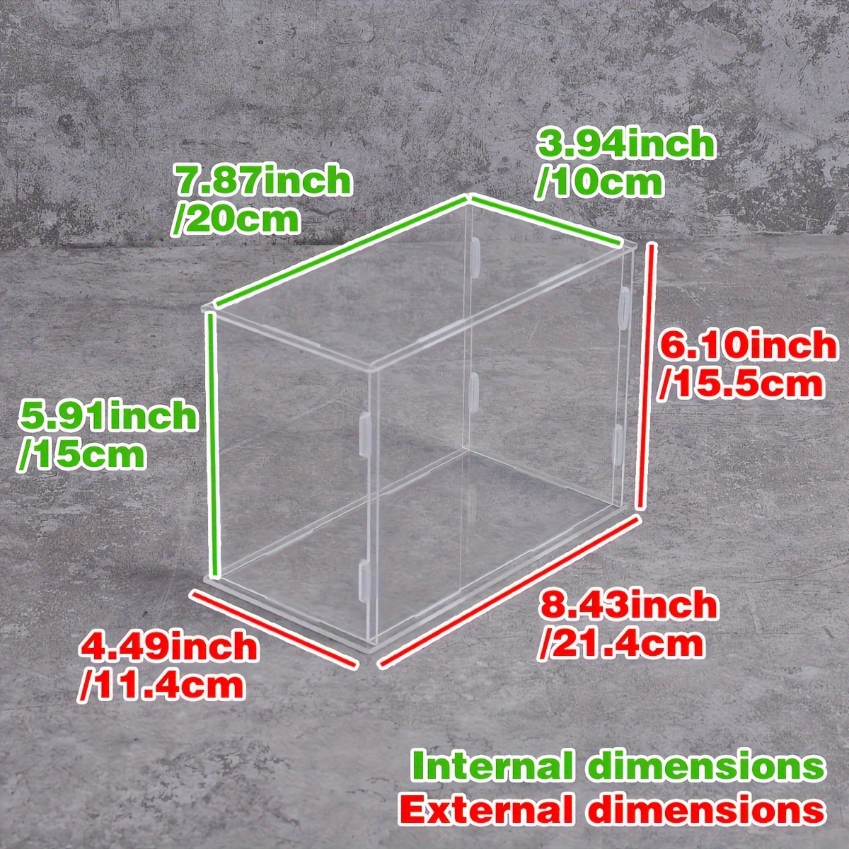 Acrylic Display Case Collectibles Transparent Plastic Dust - Temu United