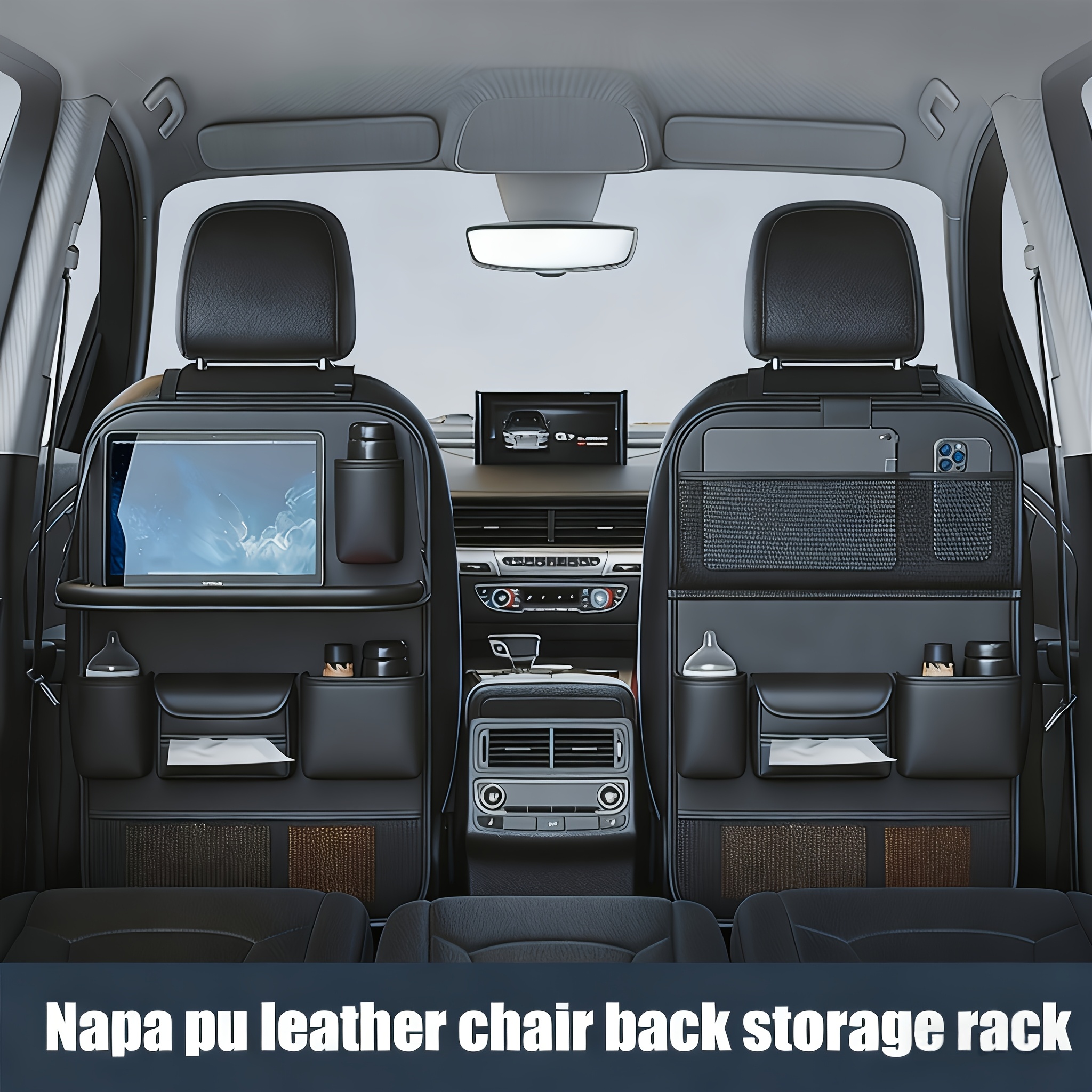 back seat car organizer sold on Temu United States