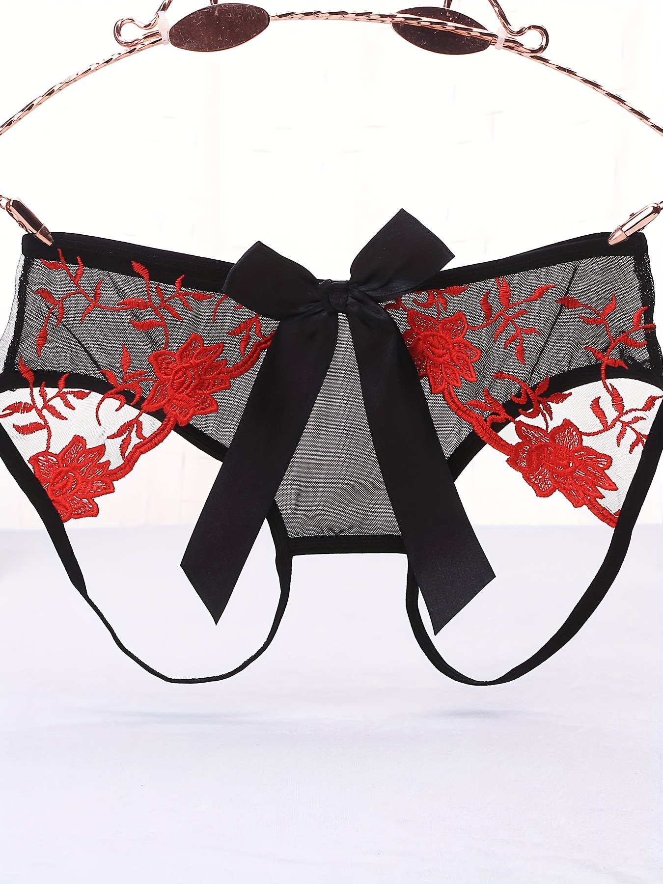 Women Thongs G Strings Crotchless Bandage Underwear Panties - Temu