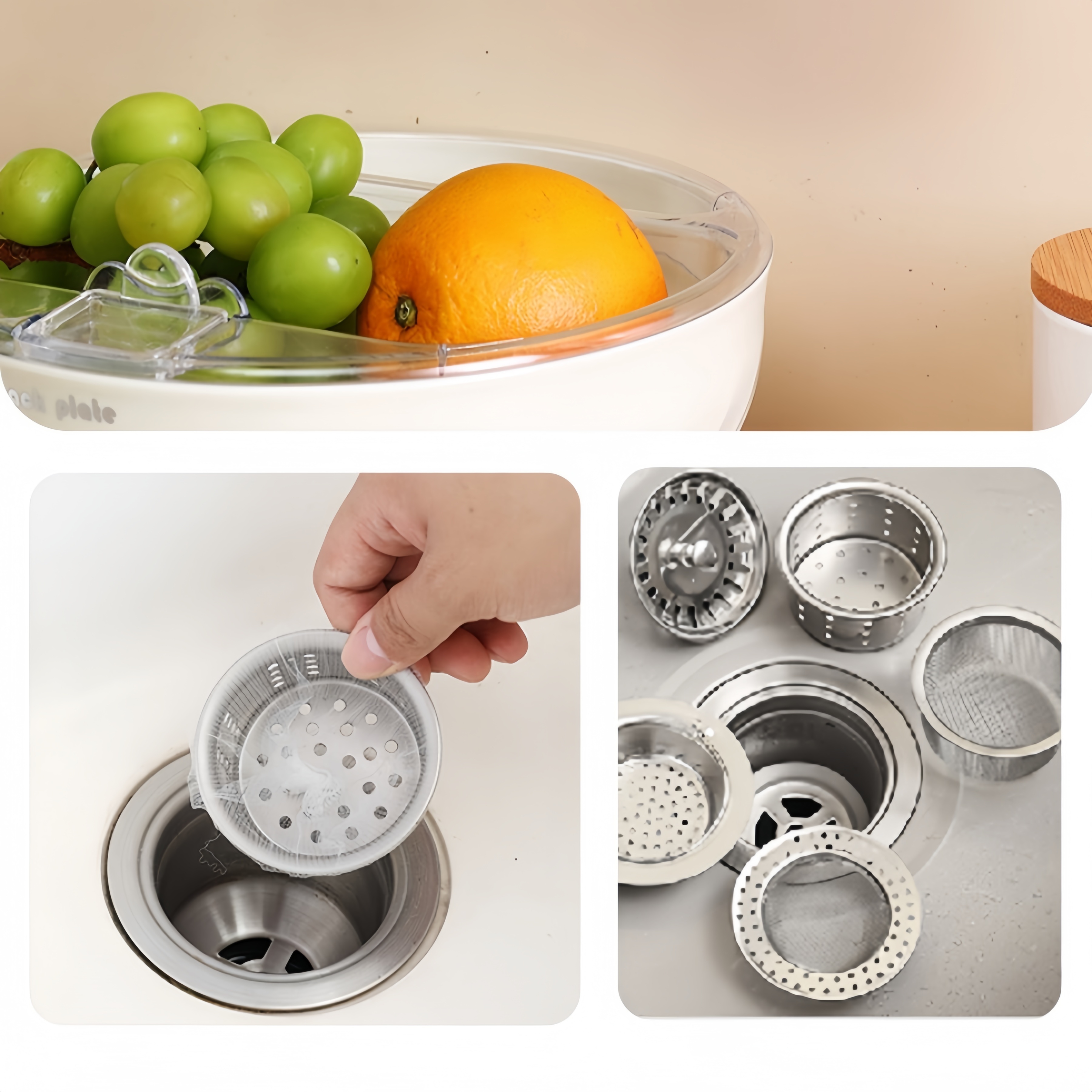 Kitchen Sink Disposable Filter Net Washing Vegetables - Temu