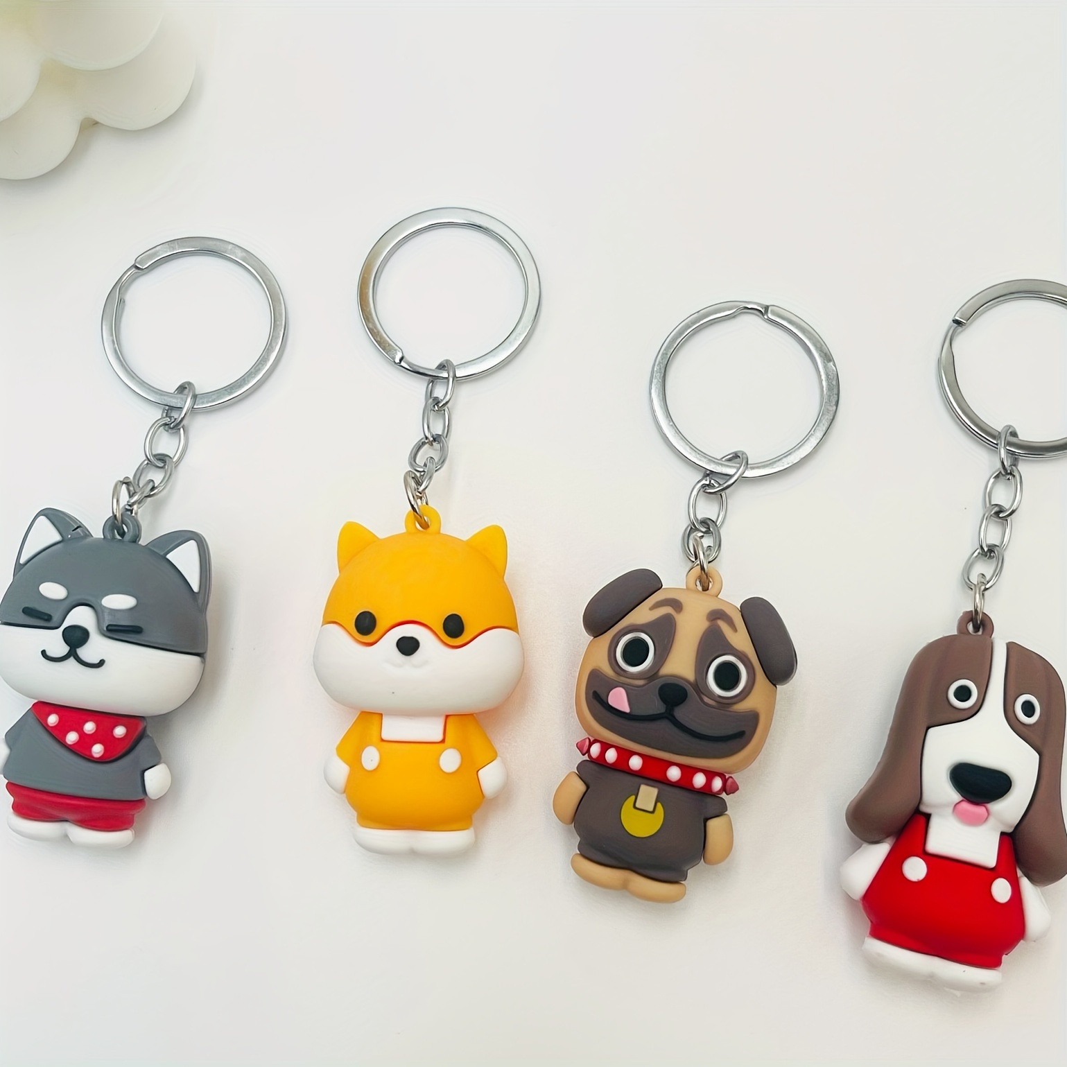 Creative Dog Keychain Husky Labrador Bulldog Autumn Dog - Temu New Zealand