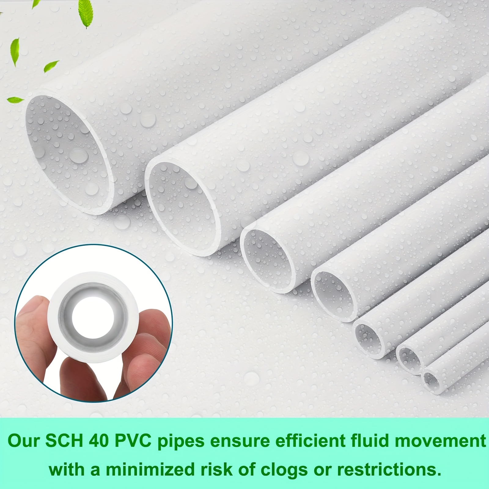 Irrigation PVC VENTRAL 1/2 Inch PVC Pipe Sch40 - 5FT Custom Length ...
