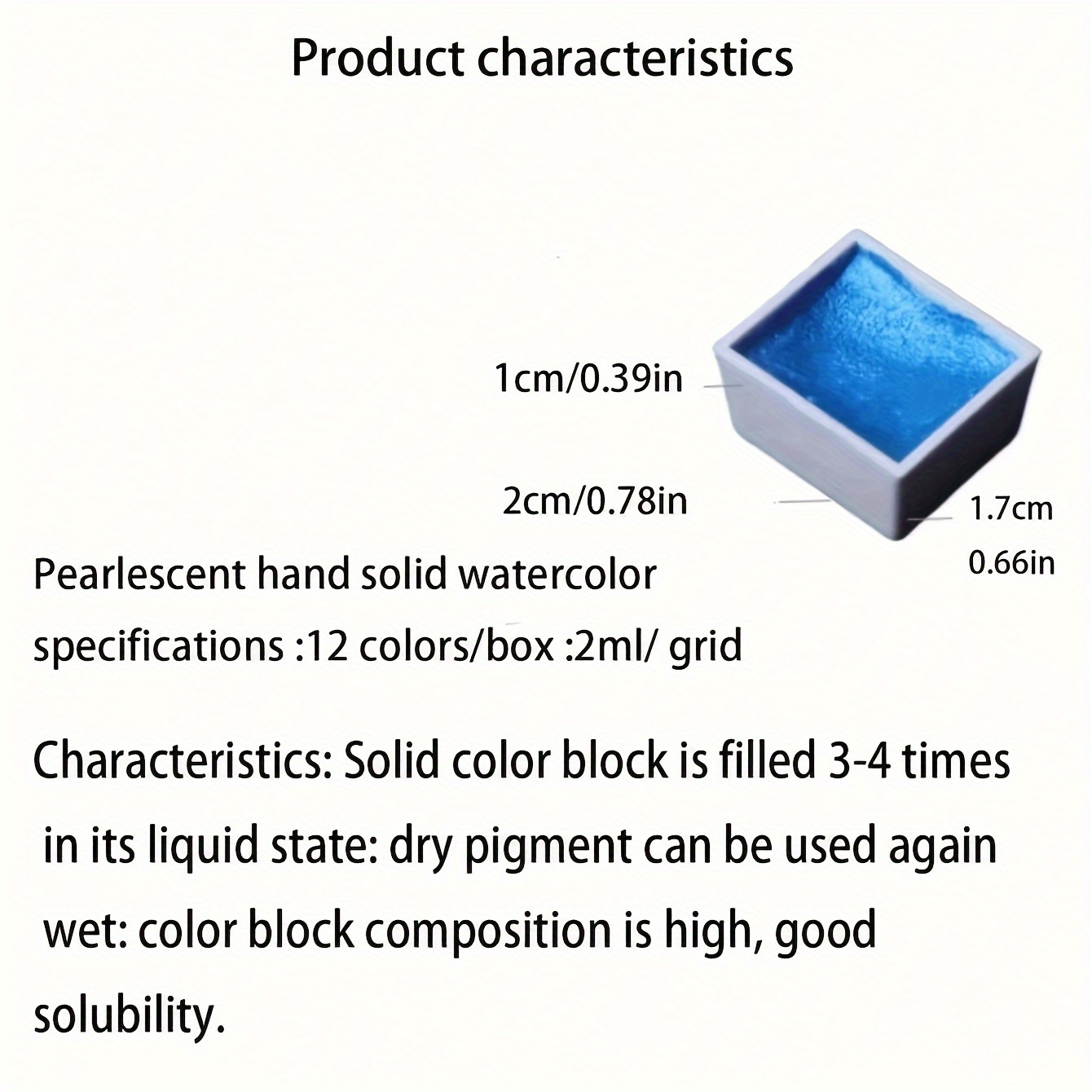 20 Colors Pearl Watercolor Pigment Solid Packaging - Temu
