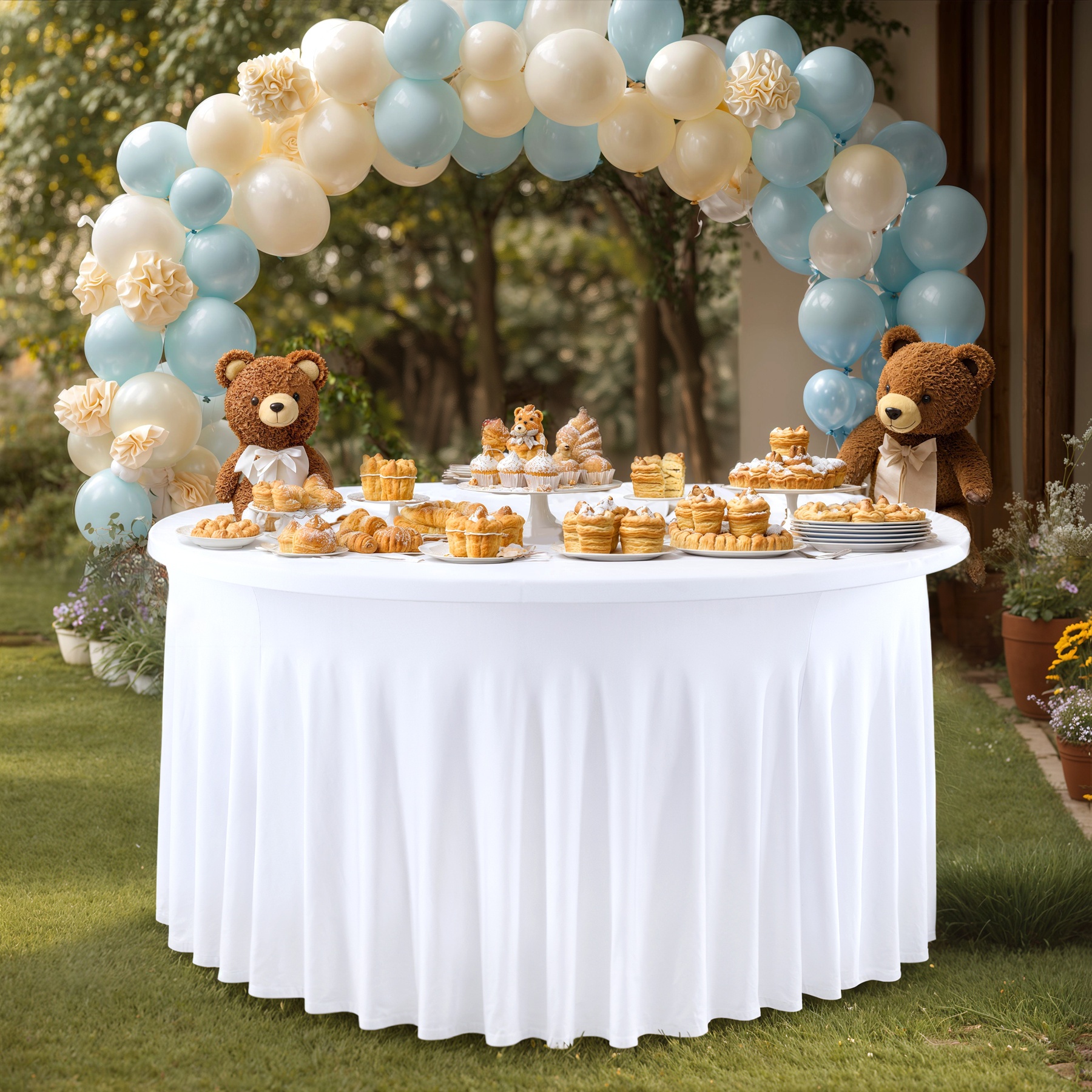 tablecloths round sold on Temu United States