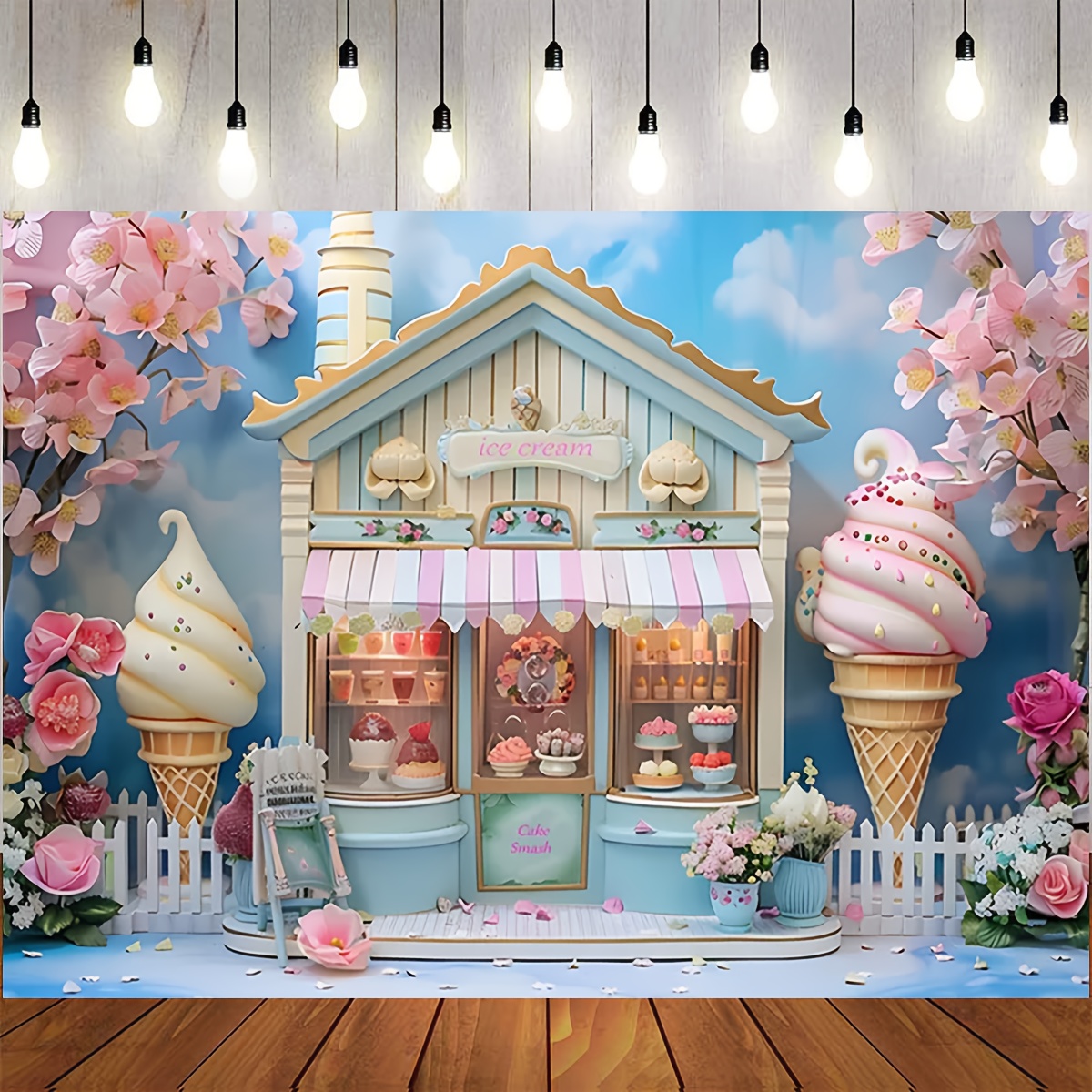 ice cream backdrop] vinyl ice - Temu