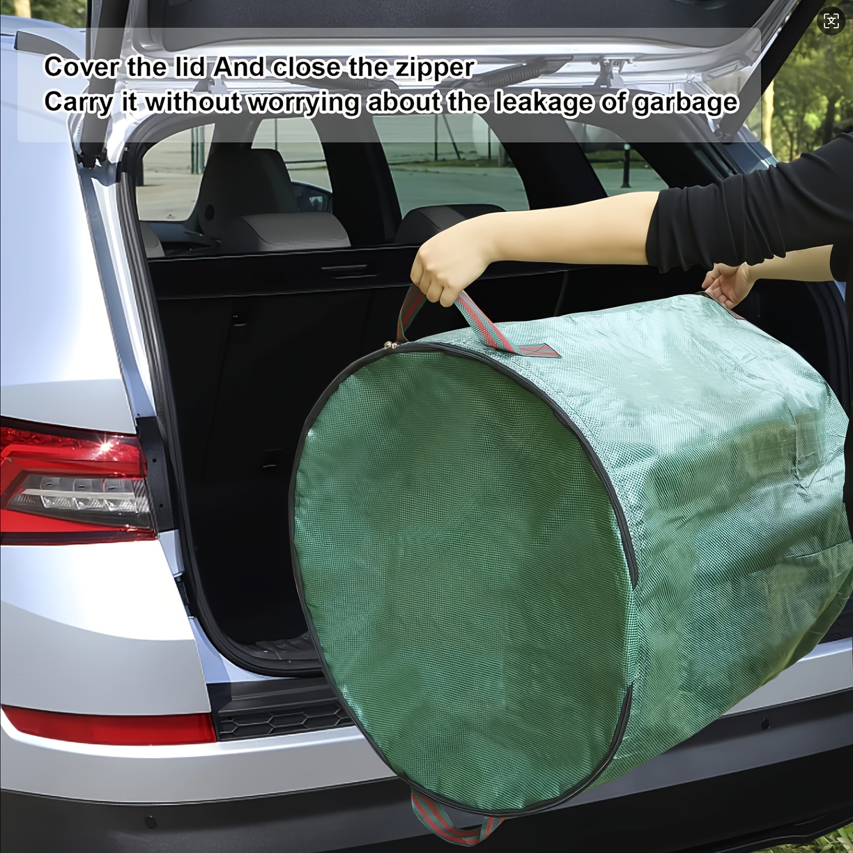 collapsible leaf bag sold on Temu United States