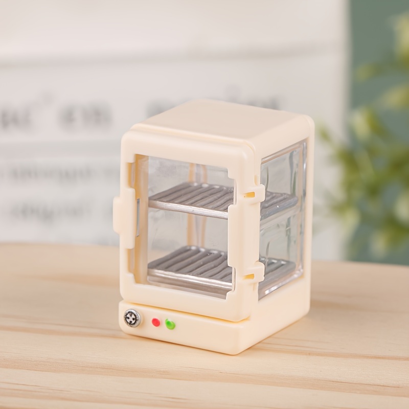 Charming Apricot Mini Bread Box - Dollhouse Insulated Display Cabinet ...