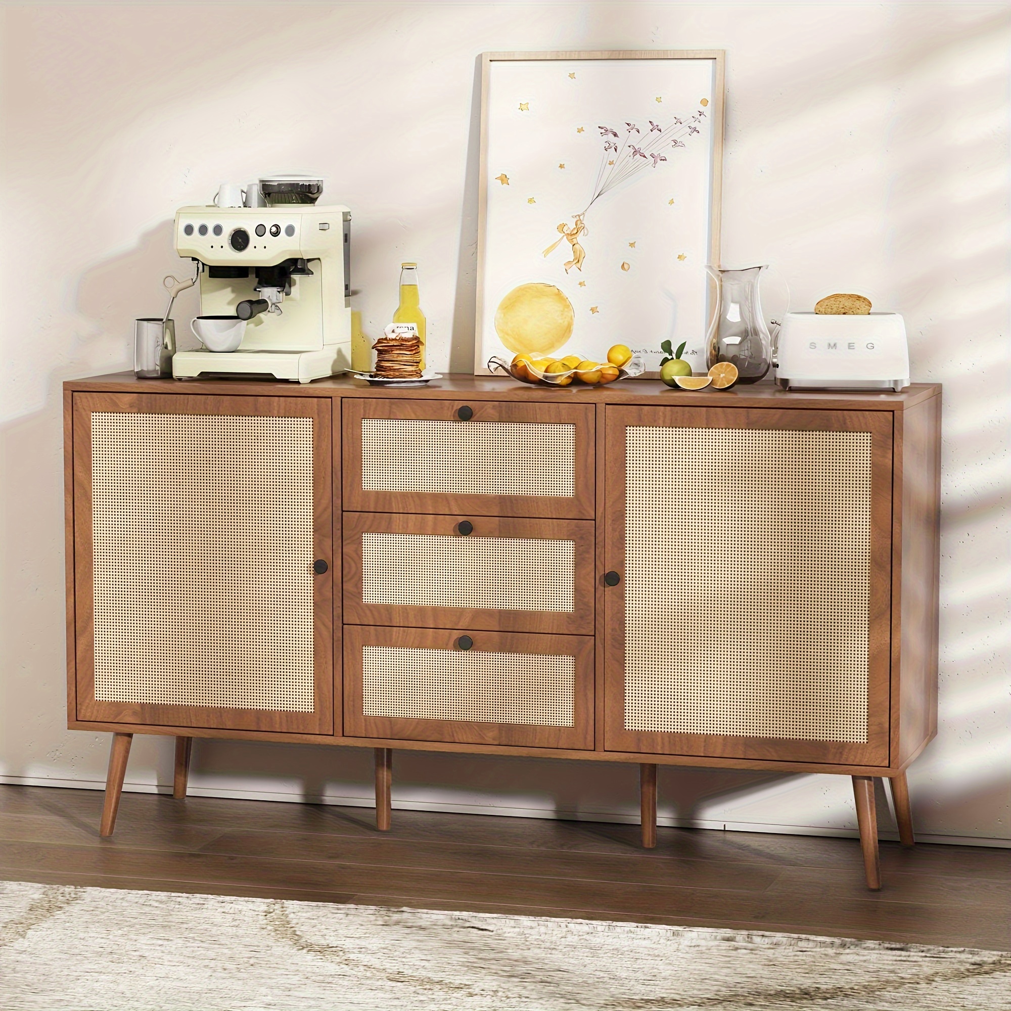 Rattan buffet cabinet store