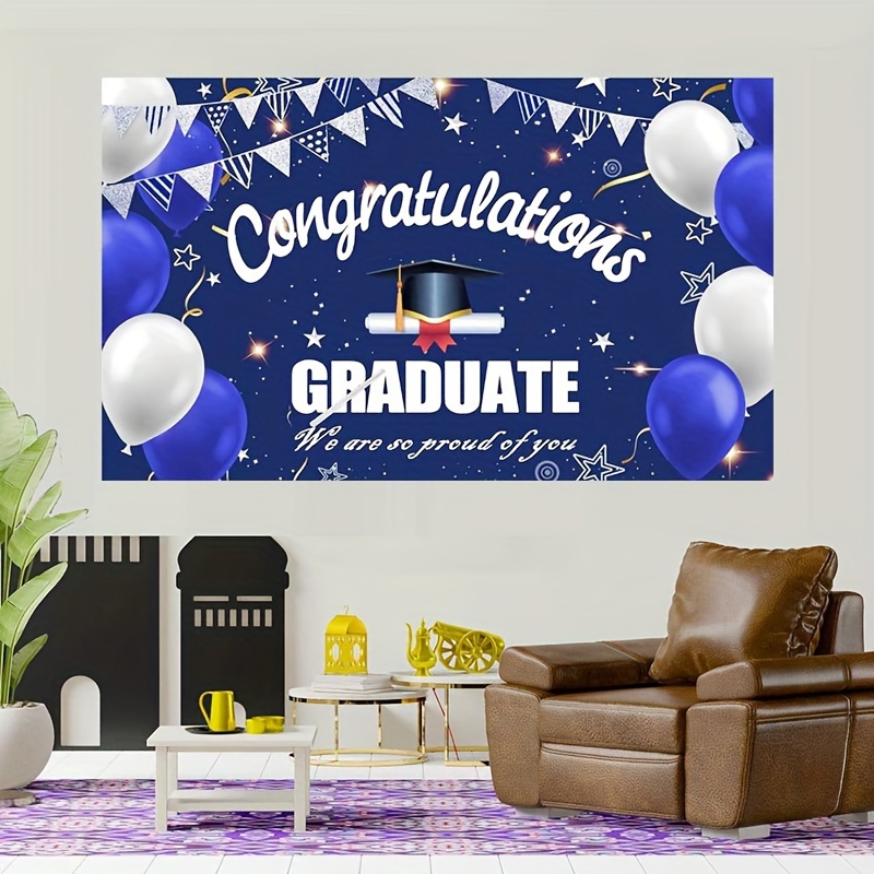 Happy Graduation Decoration Proud Graduation Background - Temu United ...