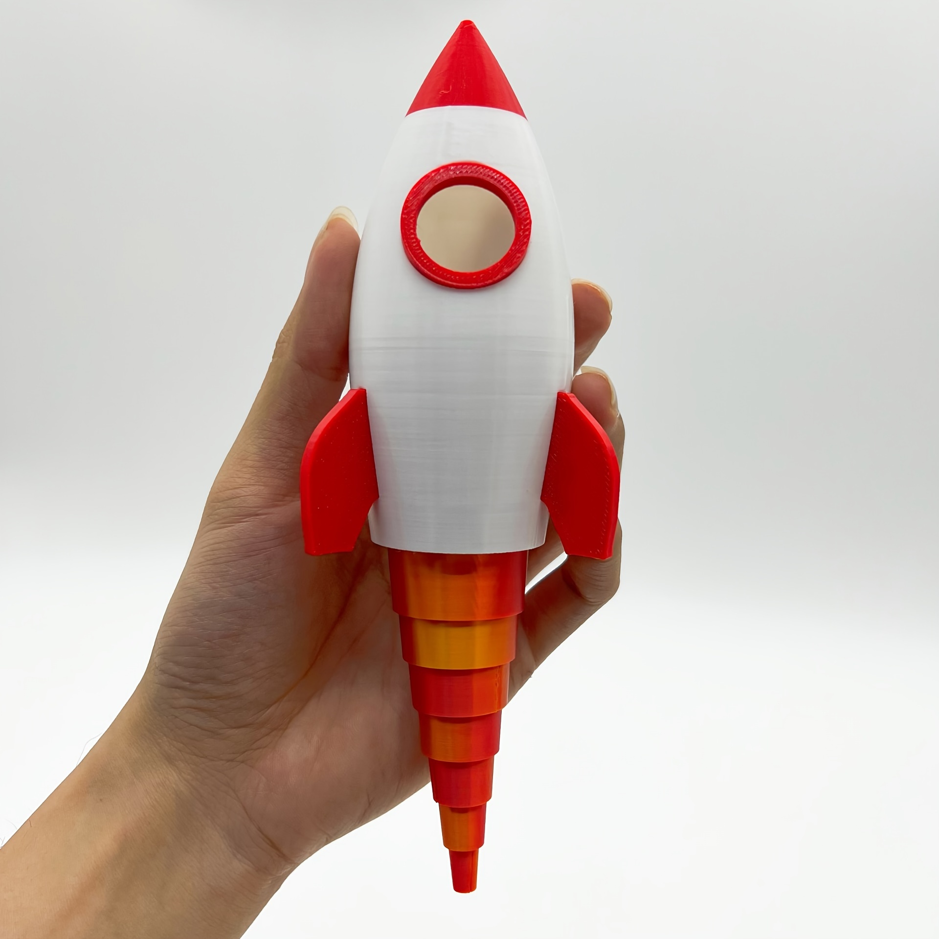 3d Printed Pop-up Rocket Model - Fun Desk Accessory - Plastic Material ...