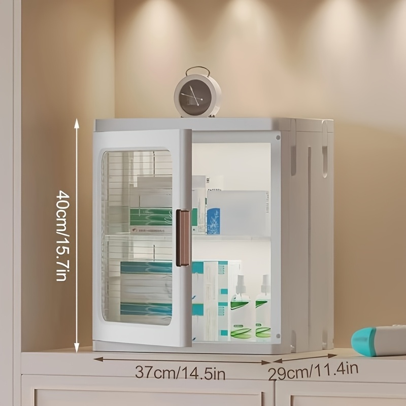 Folding Storage Boxes Set Doors Lids White Plastic Storage - Temu