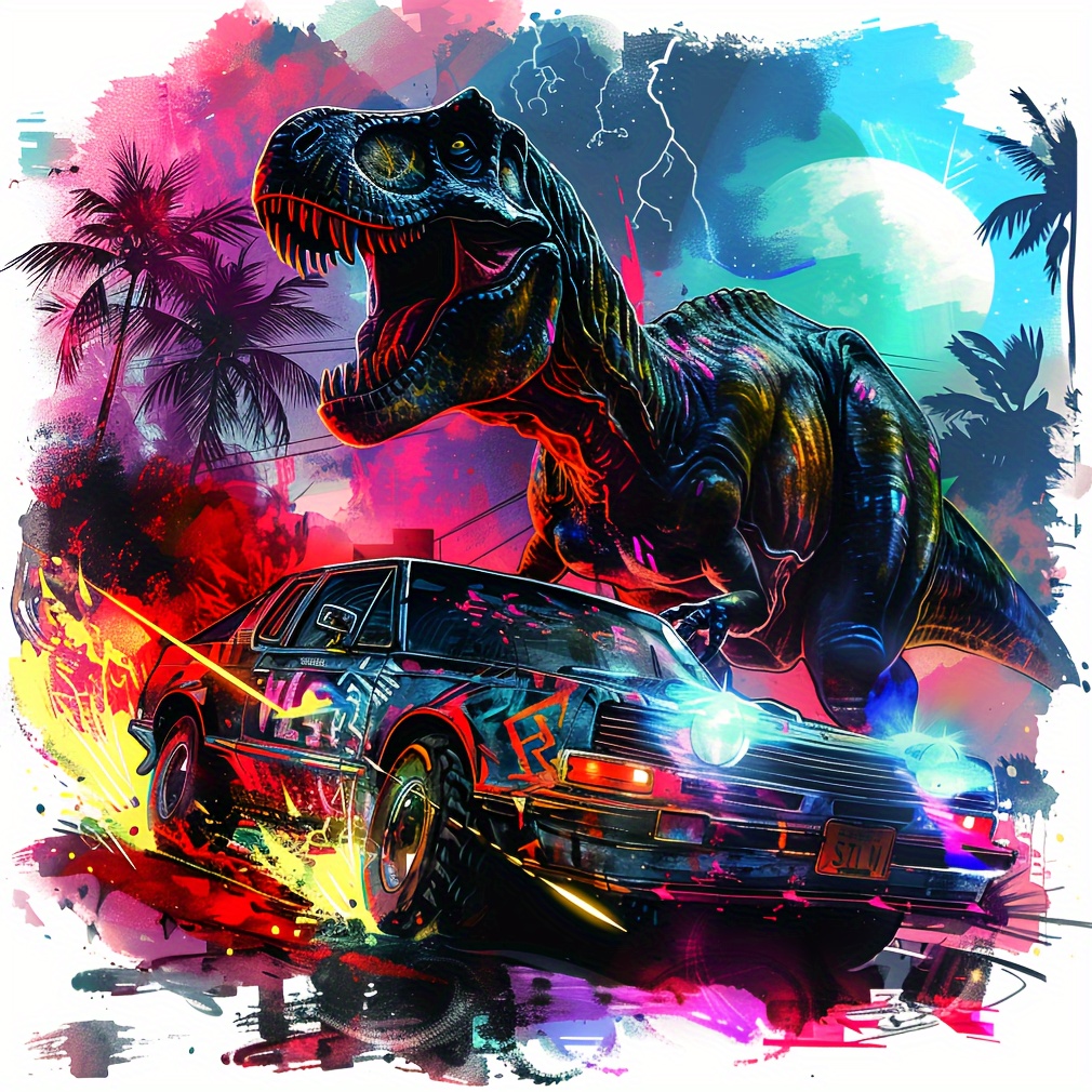 4 في 1 ملصقات سيارات مقاومة للخدش على شكل ديناصورات - Temu Qatar