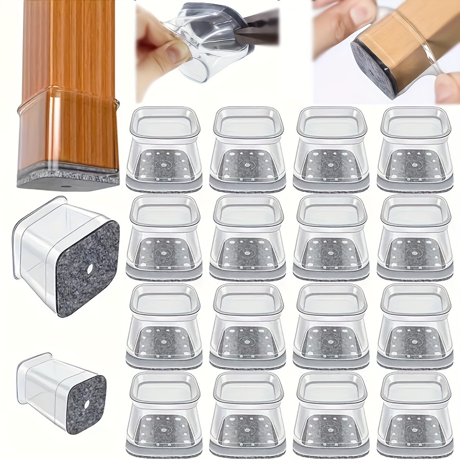 Furniture Chair Legs Protectors Silicone Chair Leg Caps Anti - Temu