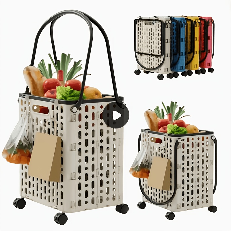 foldable shopping cart with wheels sold on Temu United States