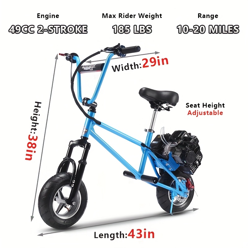 mini bikes sold on Temu United States