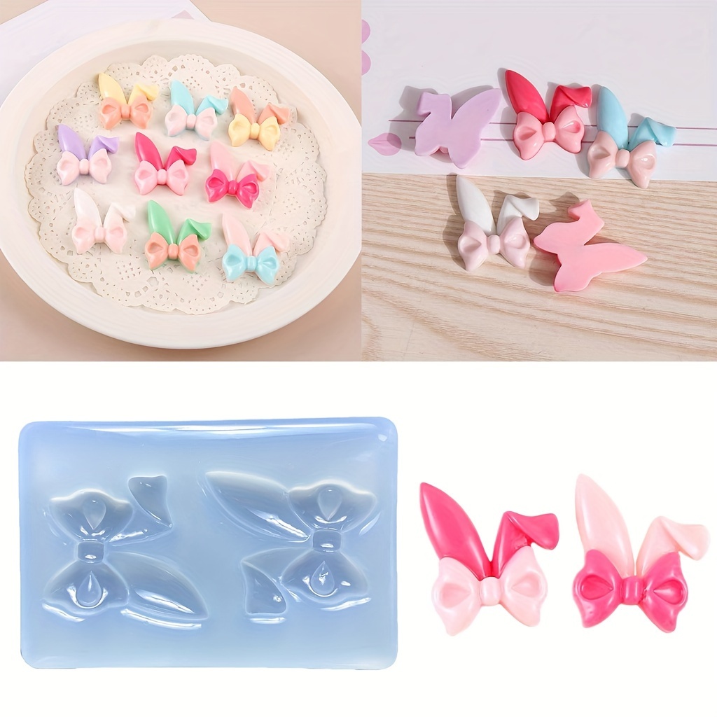 Bow Rabbit Ears Pendant Casting Silicone Mold Resin - Temu Australia