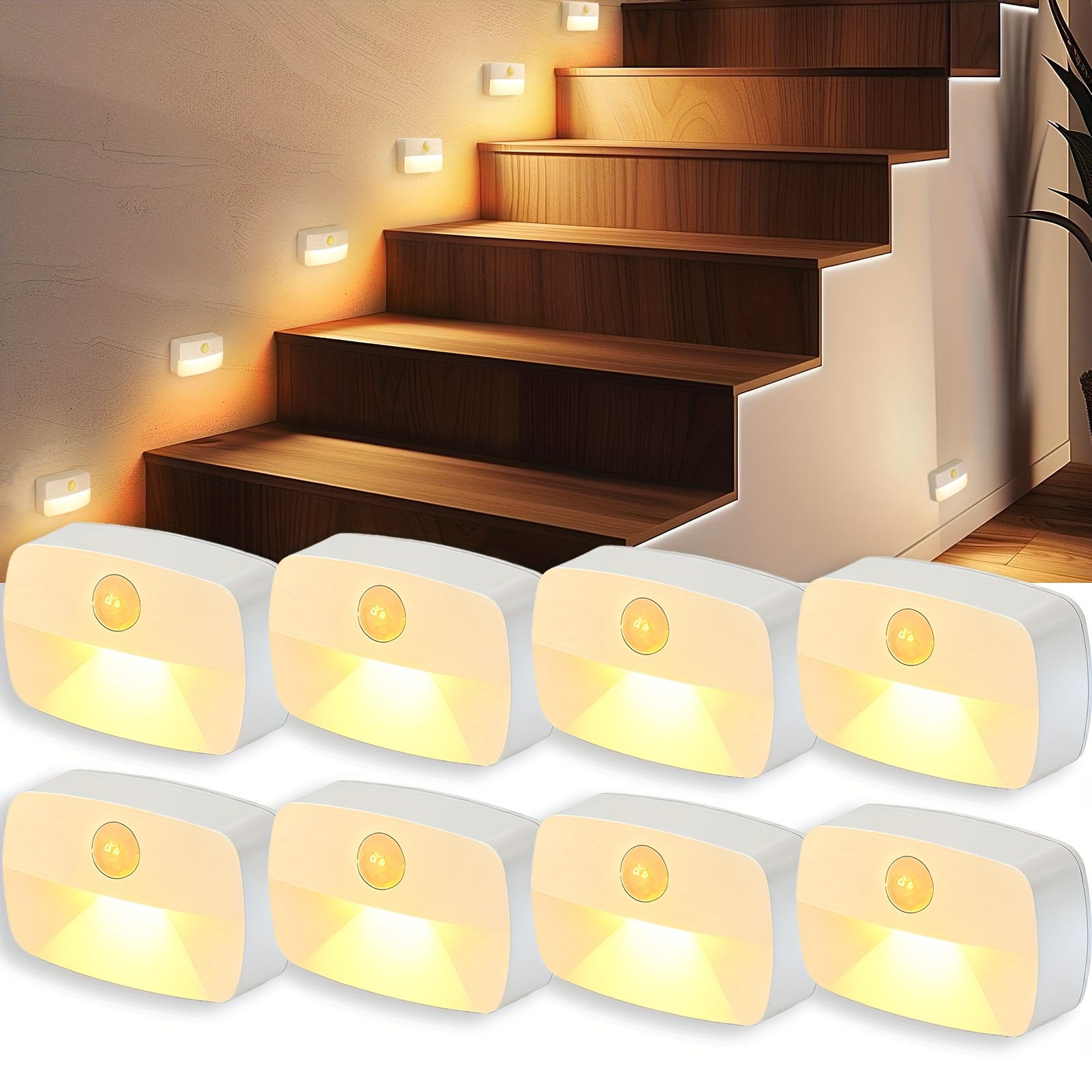 wireless indoor motion sensor light sold on Temu United States