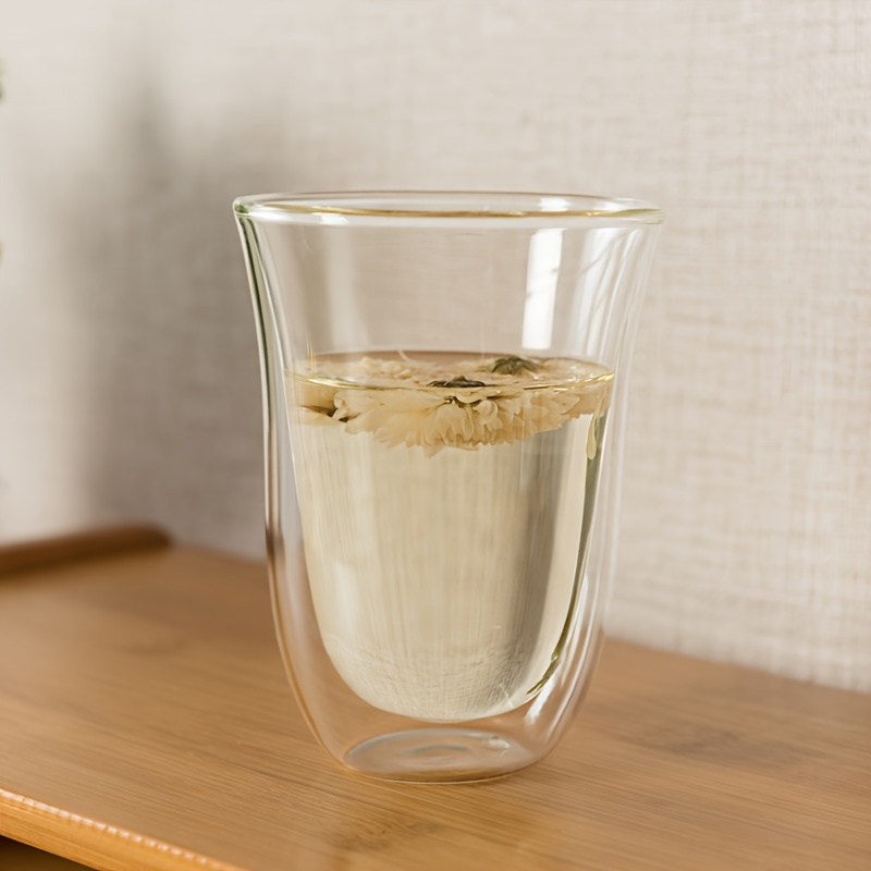 2pc High quality Double walled Wall Borosilicate Glass - Temu