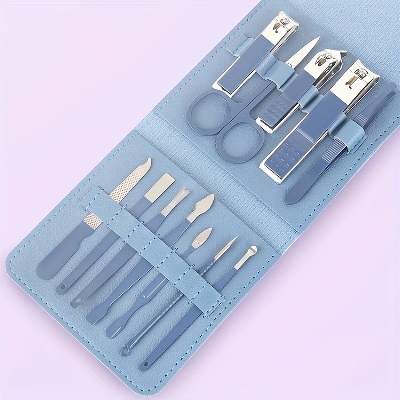 Nail Clippers Manicure Tool Set Portable Travel Case Dead - Temu New ...