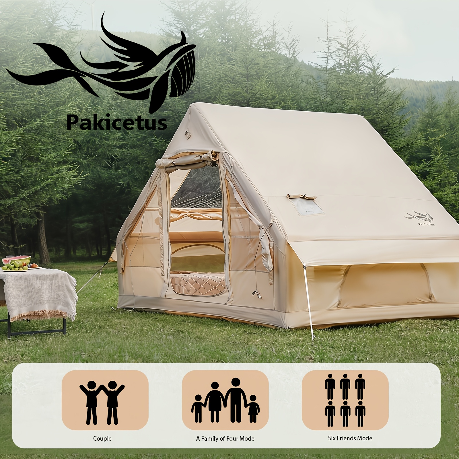 inflatables tents sold on Temu Canada