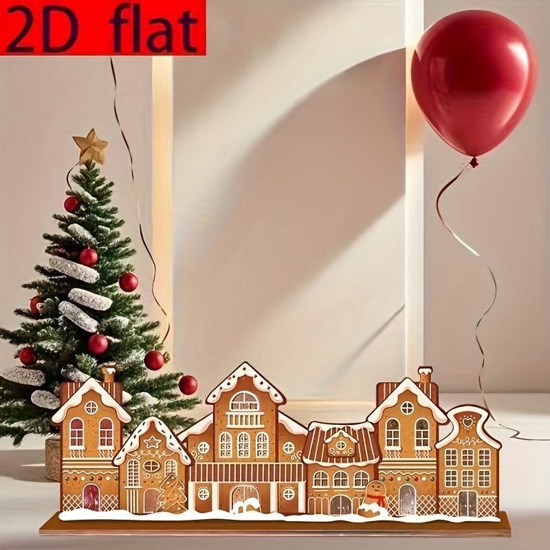christmas villages decorations sold on Temu United States