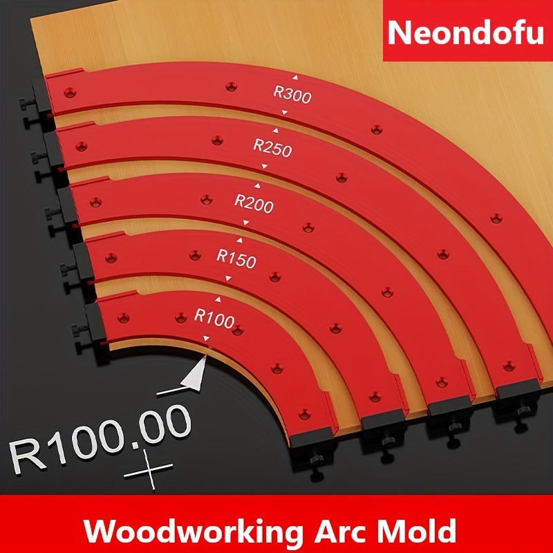 Router Corner Radius Template R100-R300 Woodworking Router Templates ...