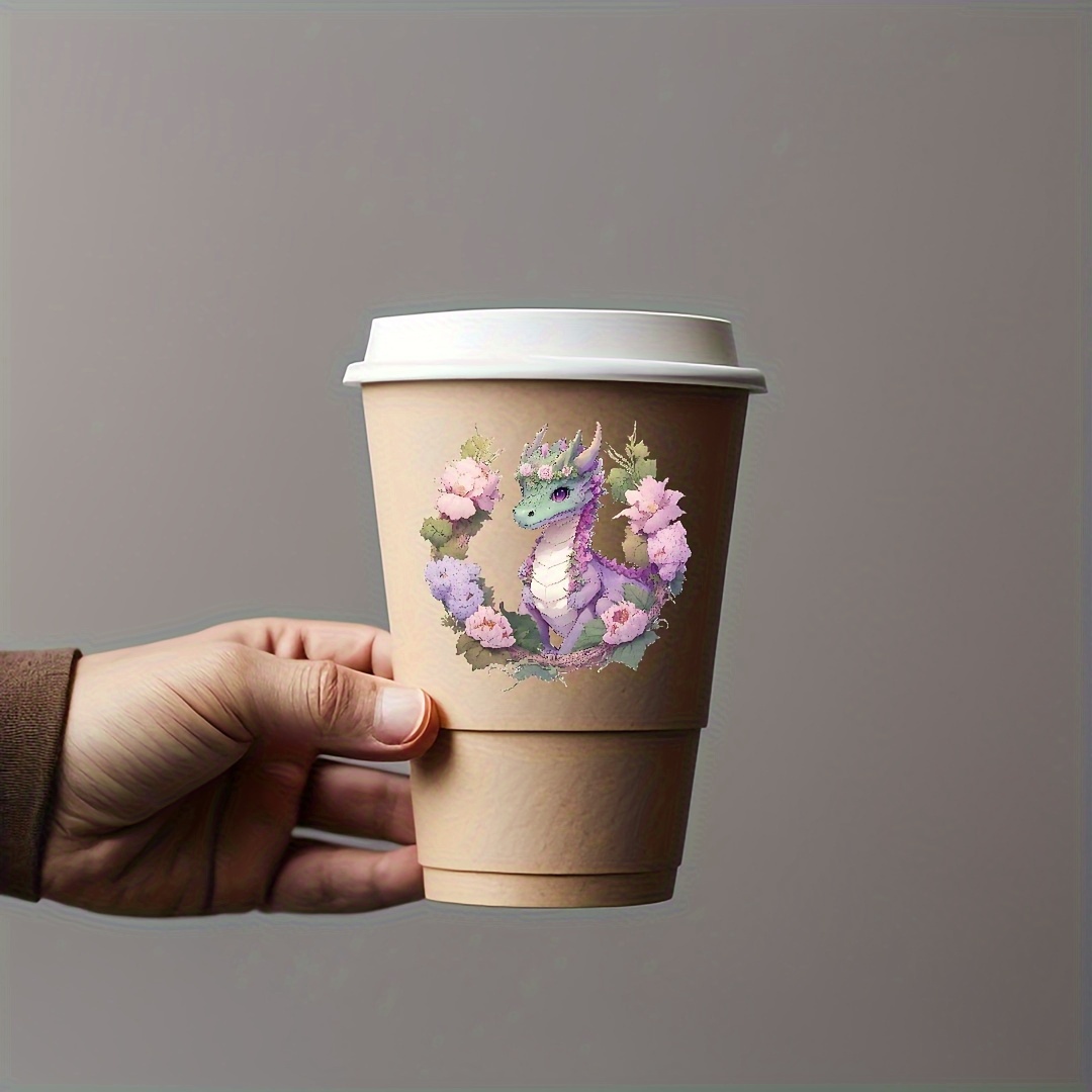 Cute Spring Dinosaur Cartoon Pattern Uv Dtf Transfer Sticker - Temu ...