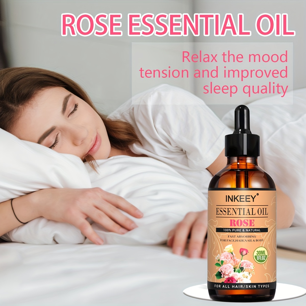 Pressed Rose Oil Essential Oil - For Nourishing Facial Skin, Improving ...
