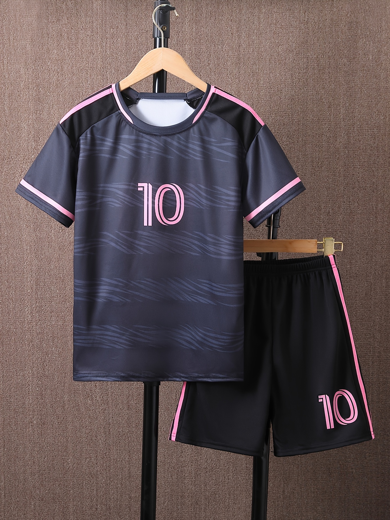 Boys Breathable #10 Sports Football Training Outfit Casual - Temu Ireland