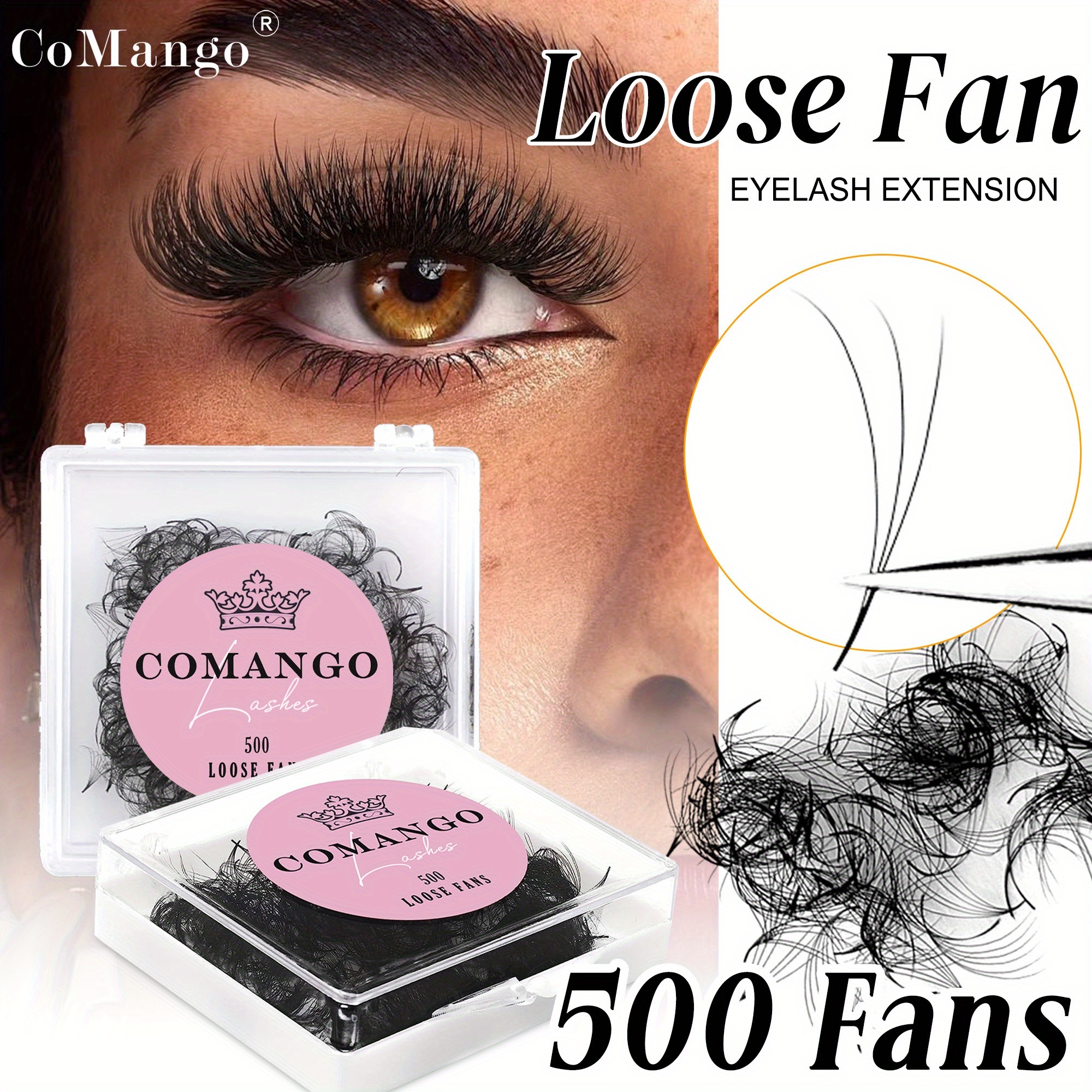 lash fans premade sold on Temu United States