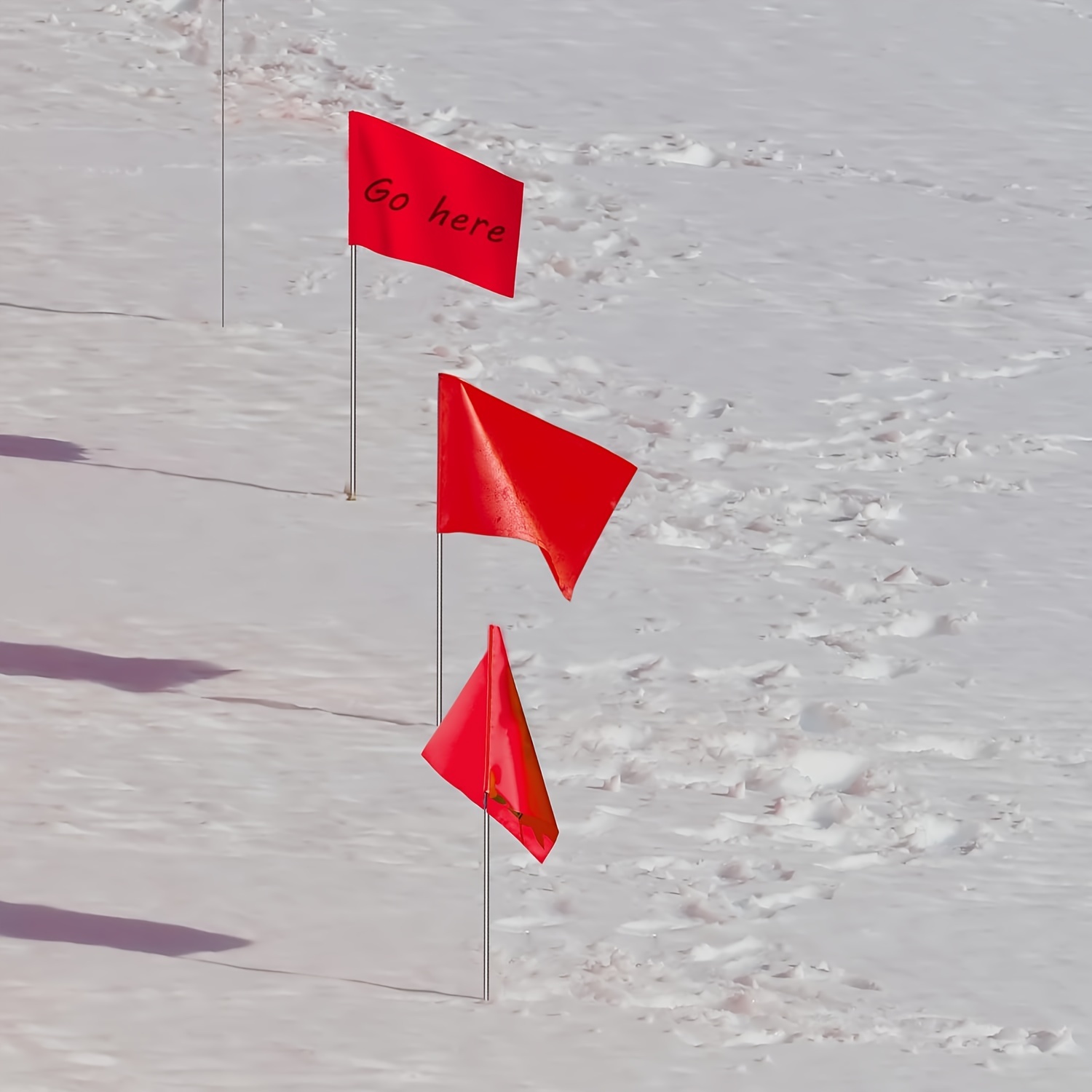 20-pack Pvc Floor Marking Flags, Durable & High Visibility Landscape ...