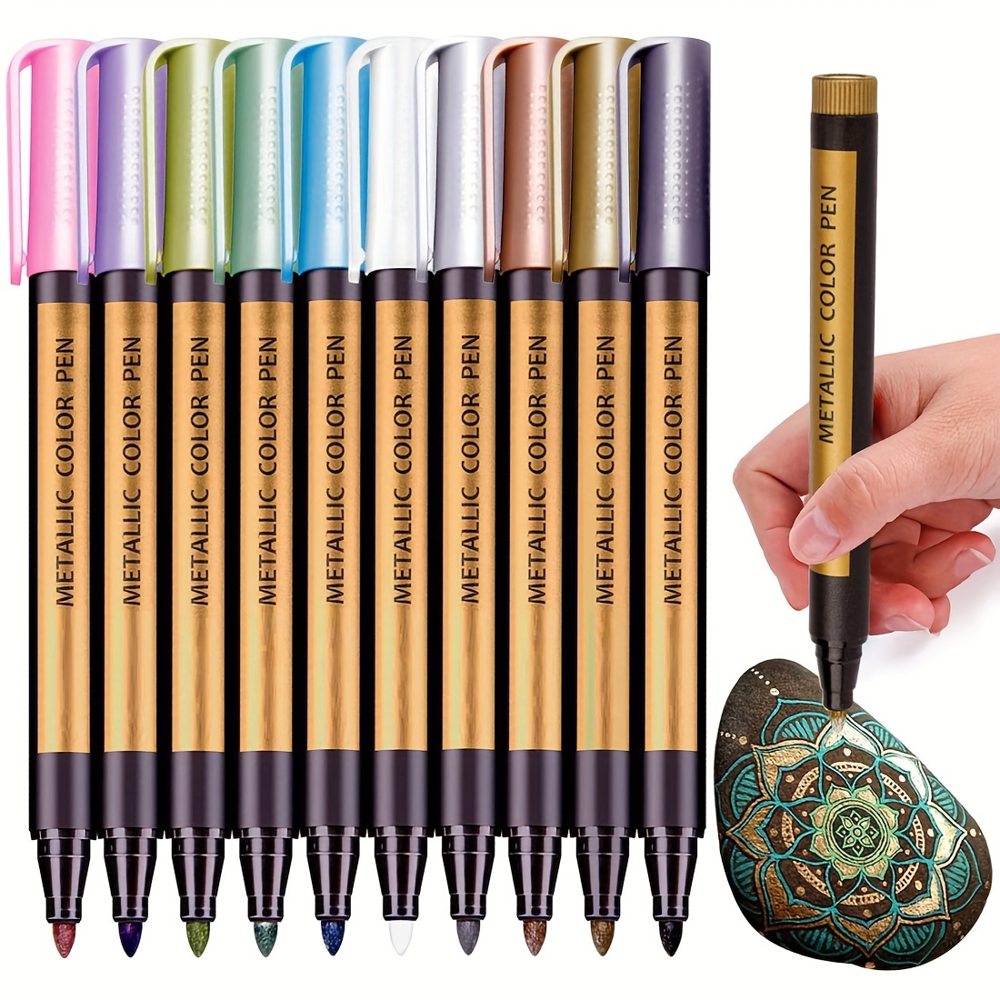 metallic marker pens sold on Temu United States