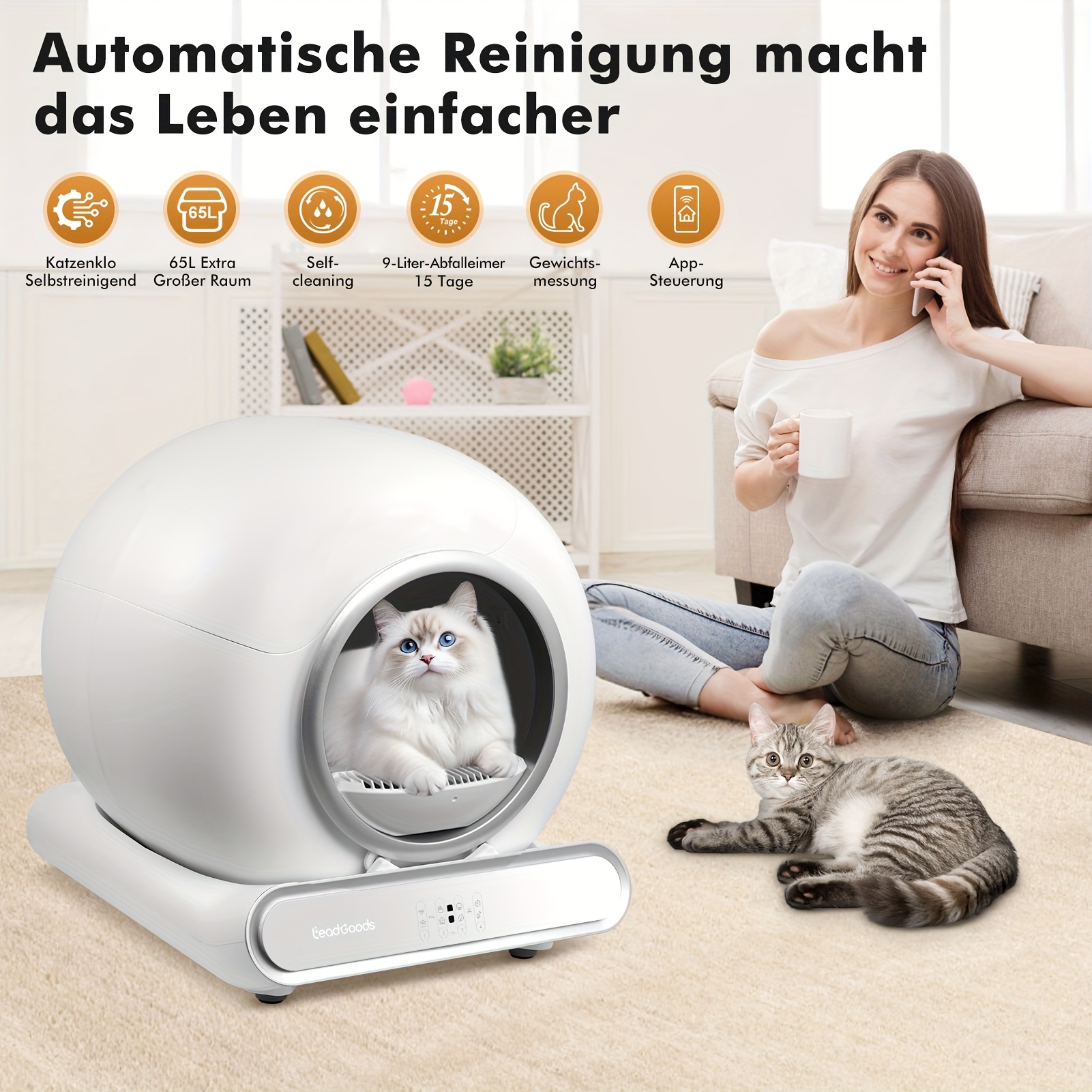 cat litter box self cleaning - United Kingdom