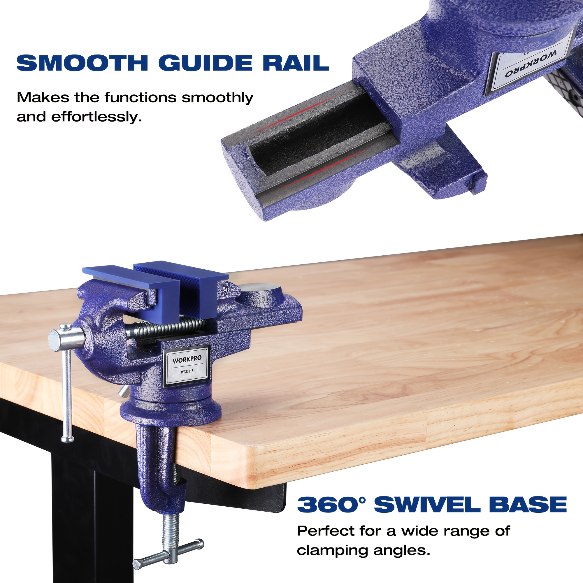 Bench Vise Jaw Width Universal Table Vise 360°swivel - Temu