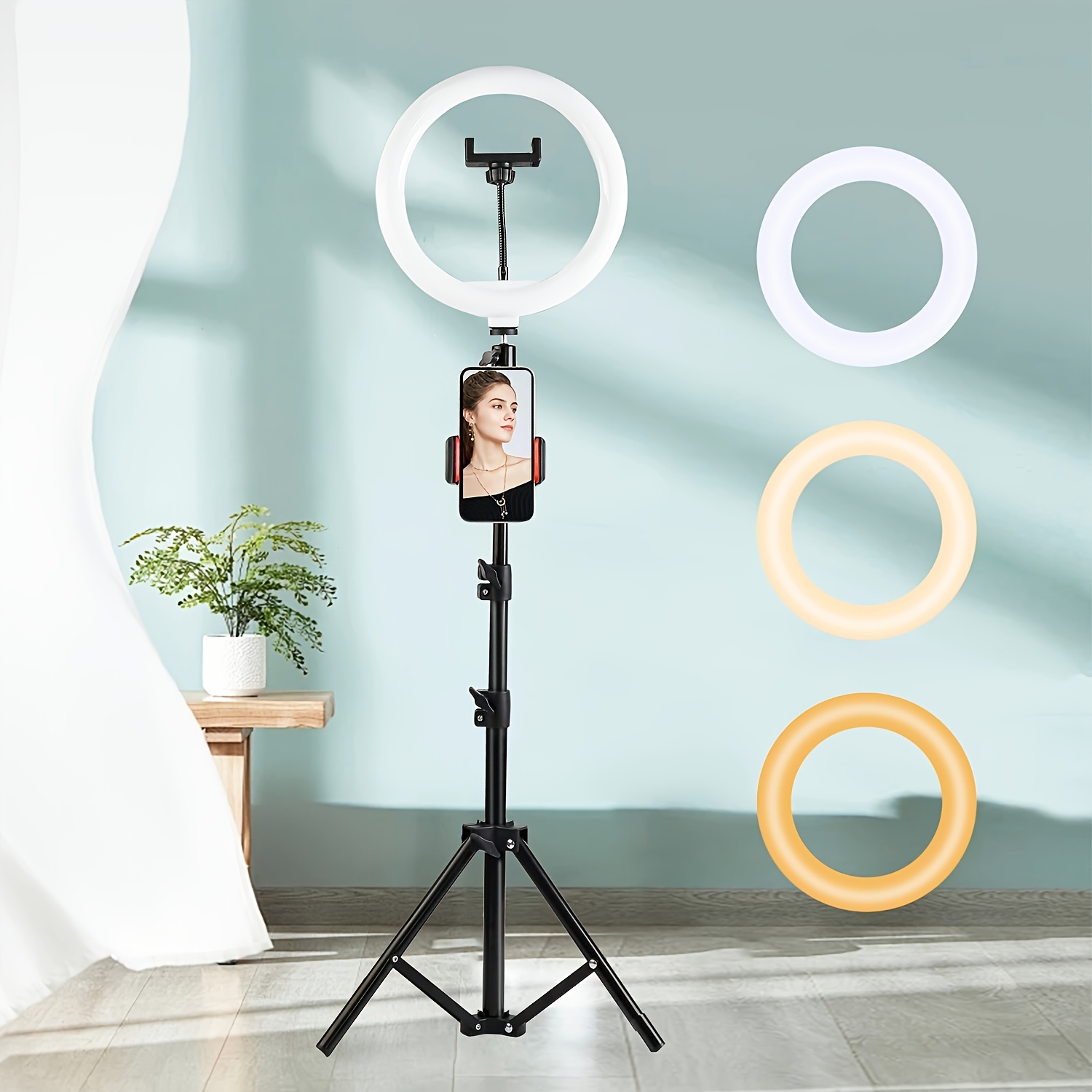 ring light with stand sold on Temu United States