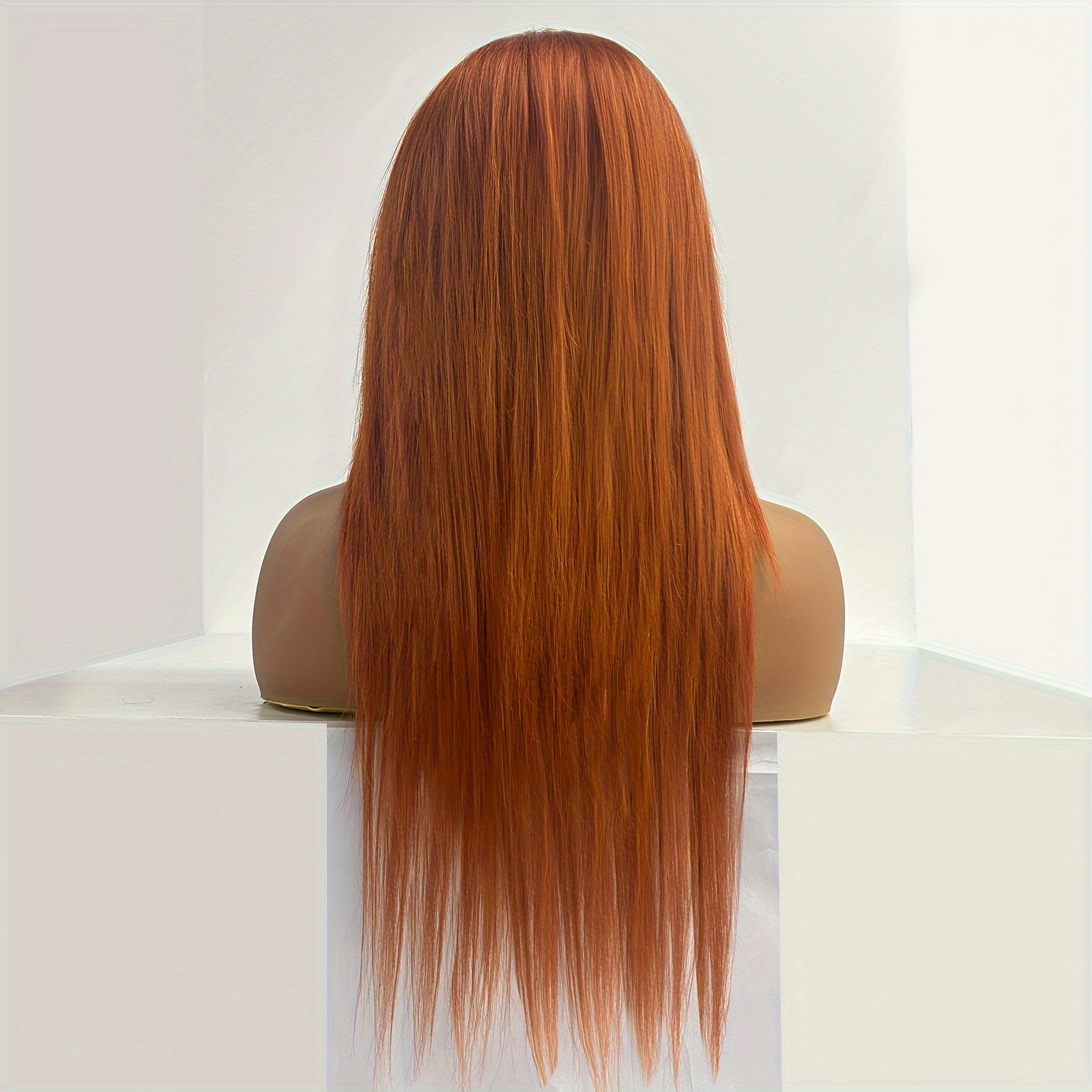 orange color 13x4 hd lace front wigs human hair - Temu Australia
