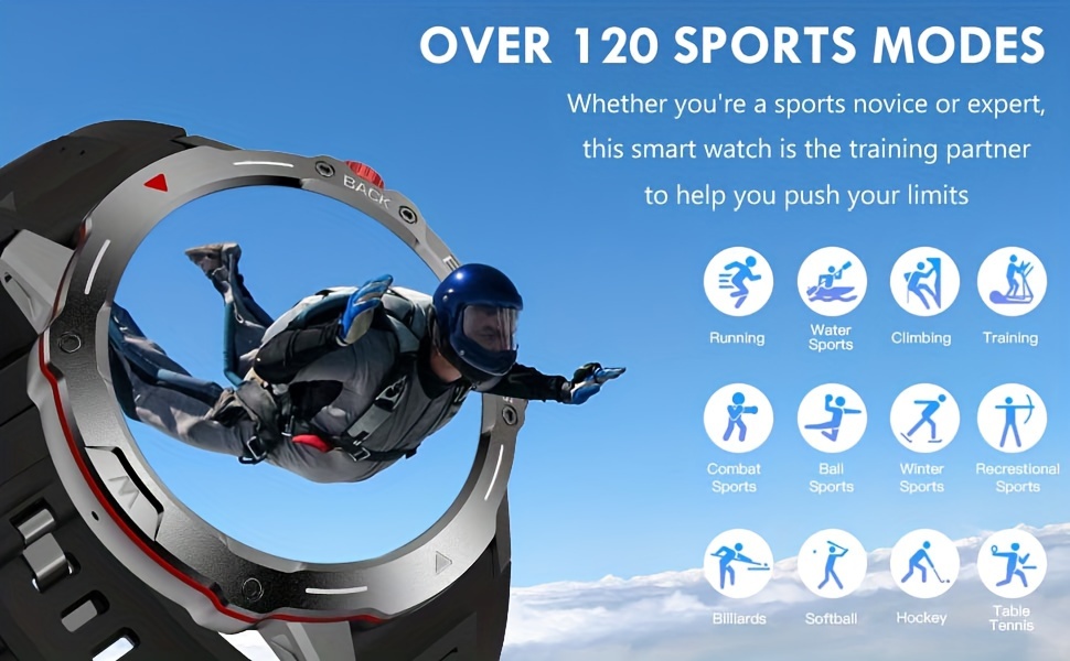 Smart Watch Men Rugged Military Smart Watches - Temu