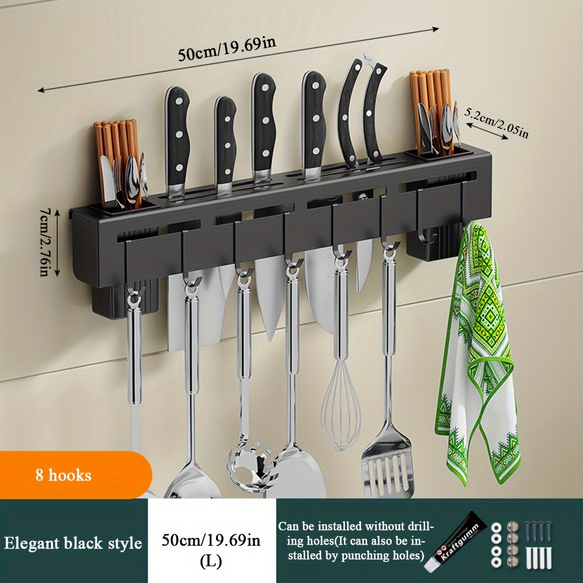 Kitchen Storage Rack Kitchen Knife Rack Kitchen Organizer - Temu United ...