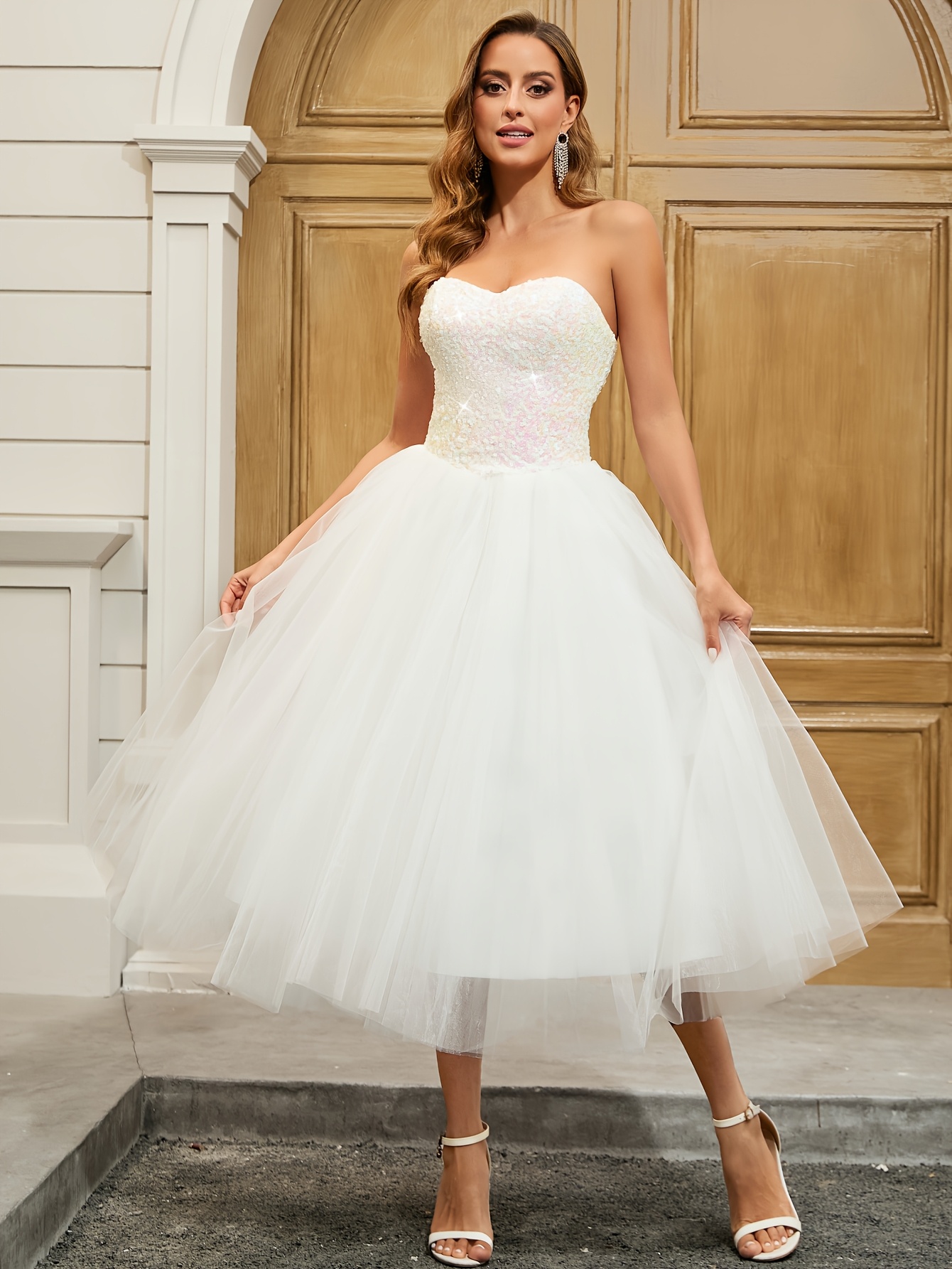 wedding dresses women sold on Temu Canada