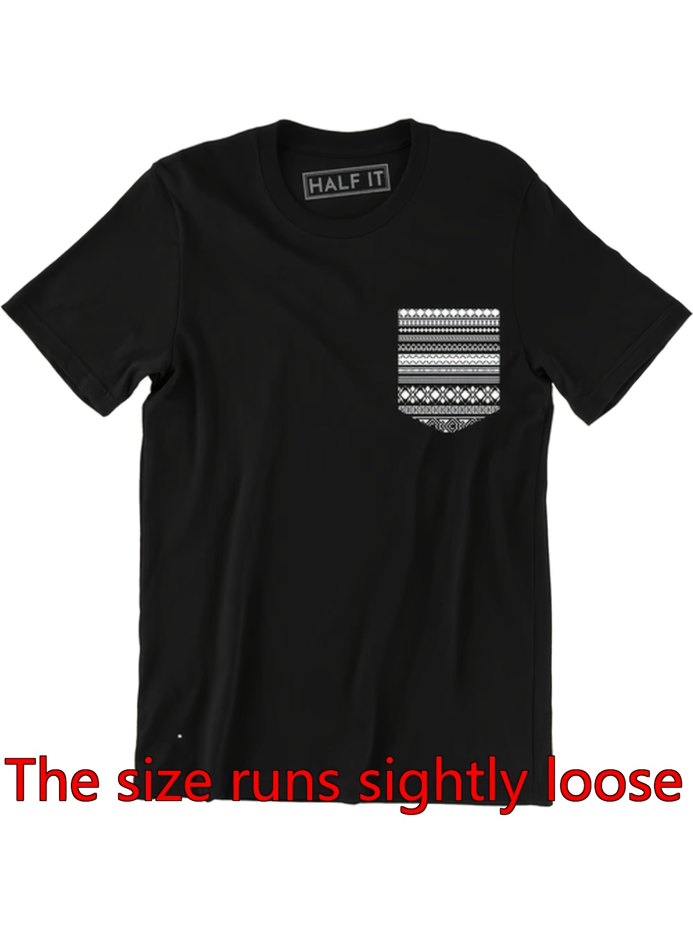 pocket t shirt sold on Temu United States