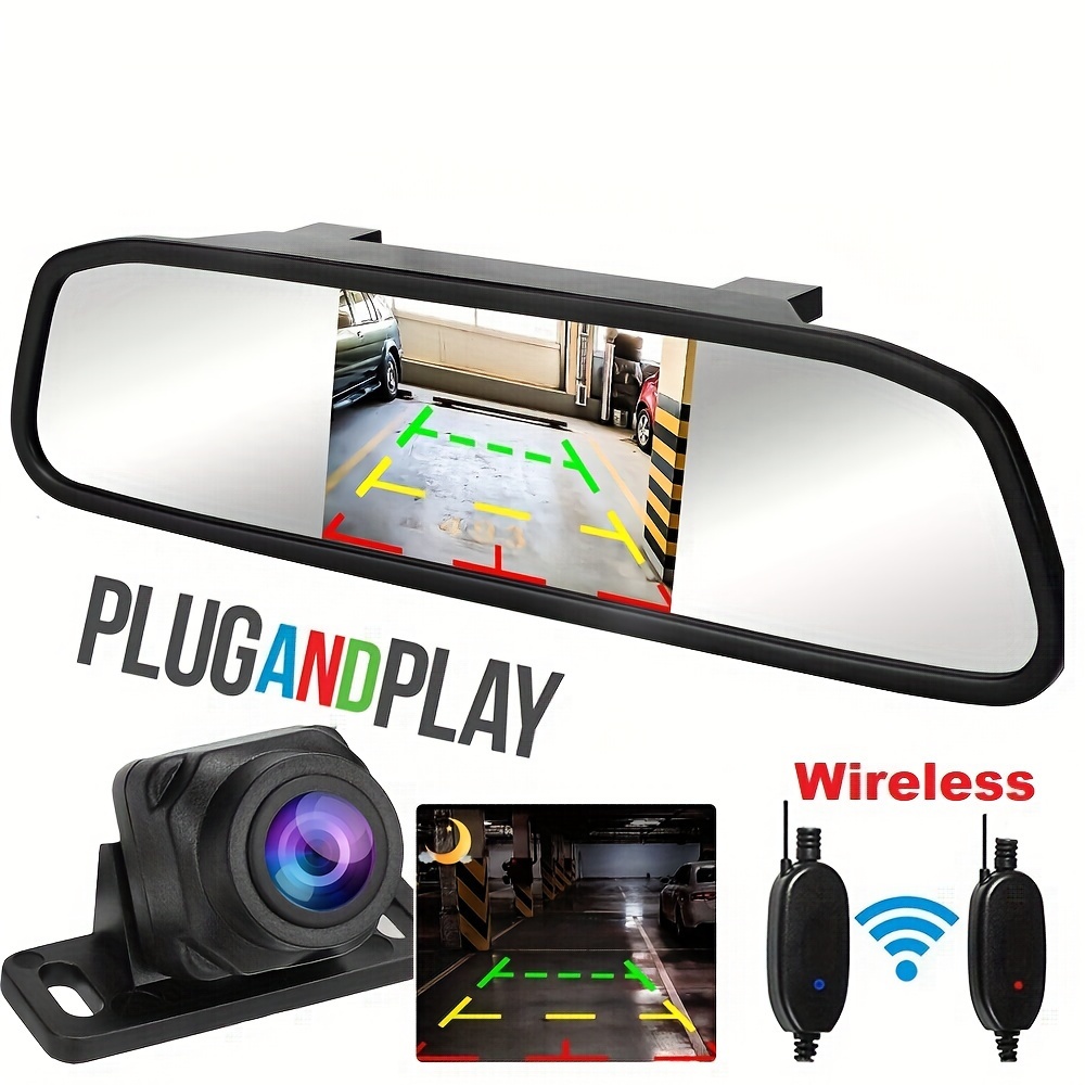 Mirror Monitor Wireless Car Backup Camera Rear View System - Temu Australia