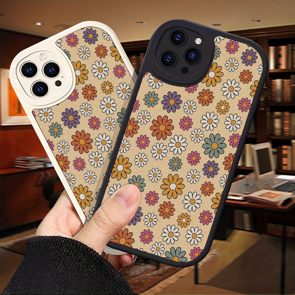 Floral Print Design Soft Lambskin Flexible Protective Tpu - Temu Australia